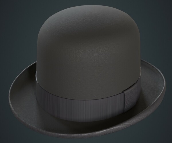 ArtStation - Bowler Hat 1A | Game Assets