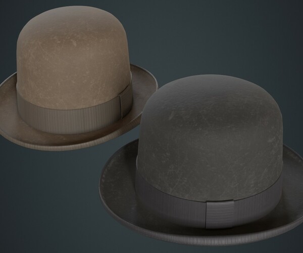 ArtStation - Bowler Hat 1B | Game Assets