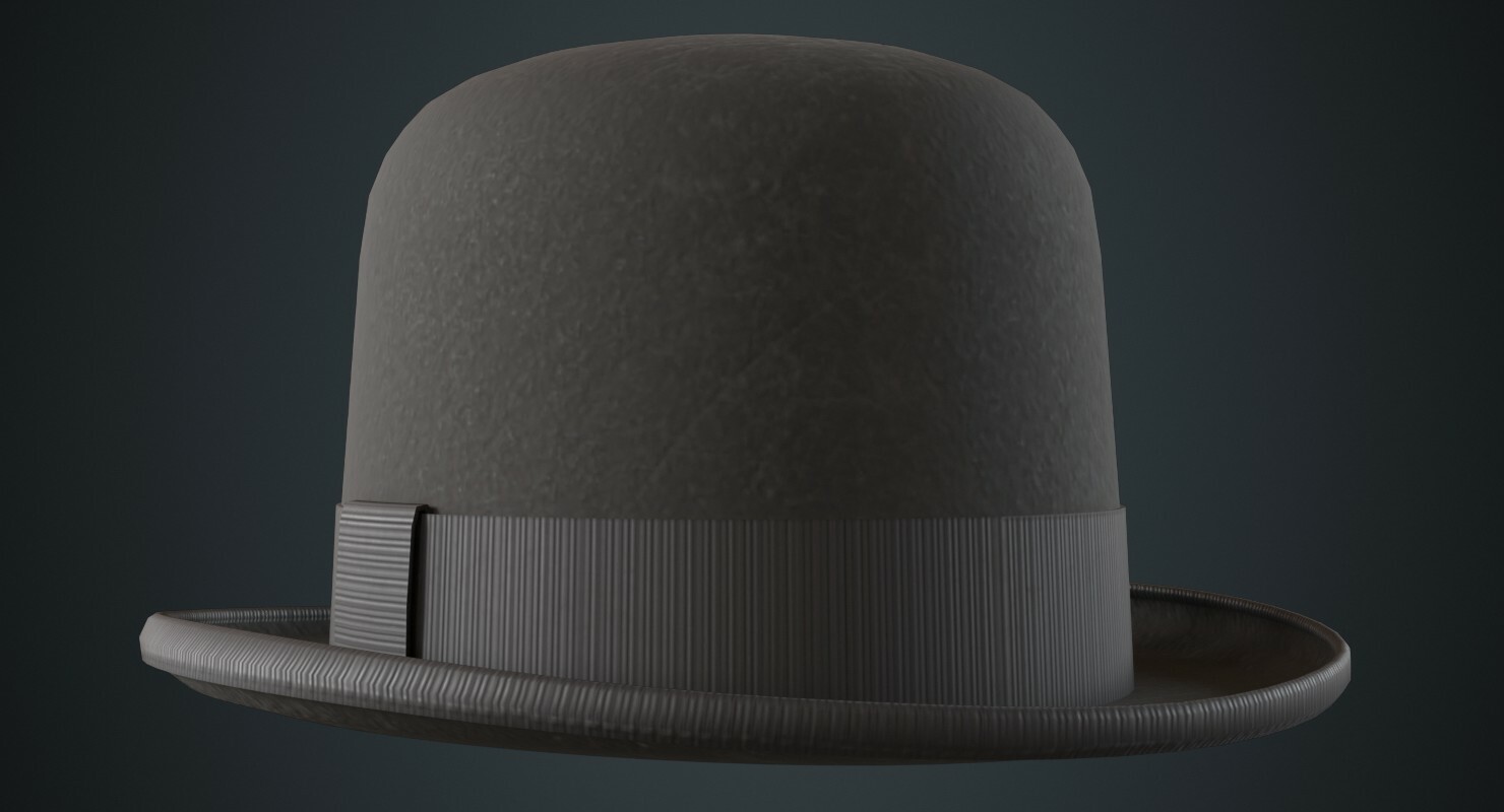 ArtStation - Bowler Hat 1B | Game Assets