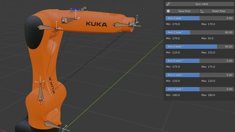 ArtStation - Industrial Robot Rig ready for Animation with KUKA KR 1000 ...