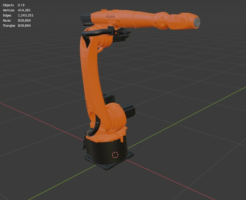 ArtStation - Industrial Robot Rig ready for Animation with KUKA KR20 ...