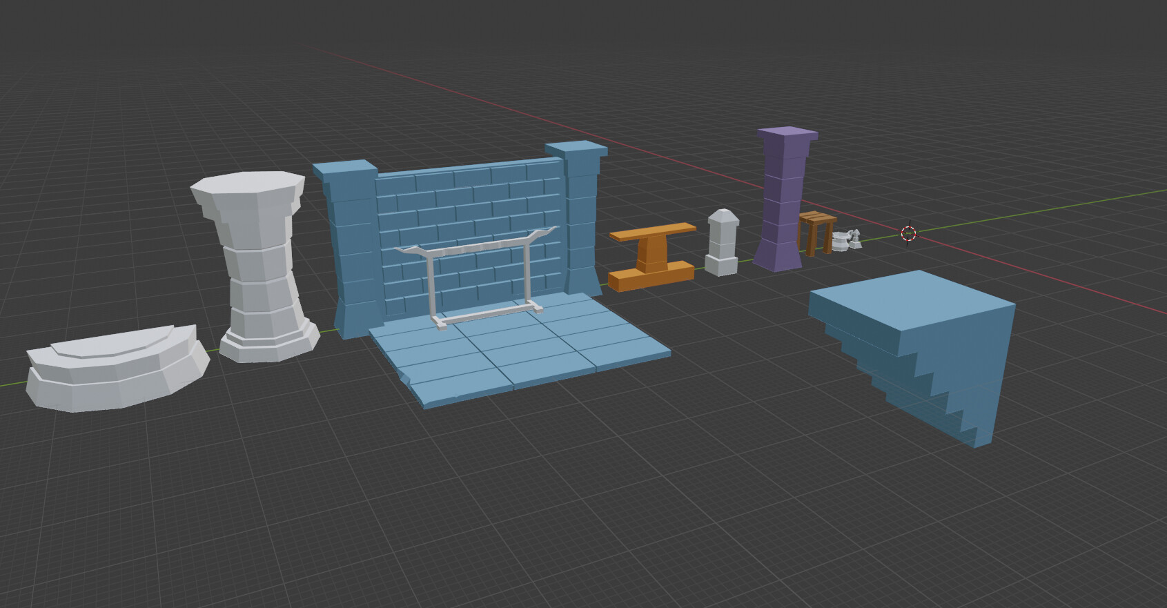 ArtStation - Very simple low polygon style model made with blender2.91. ...