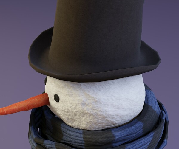 ArtStation - Snowman Realistic 3D Model | Game Assets