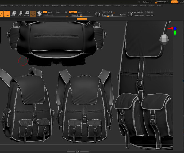 ArtStation - backpack with interior | Resources