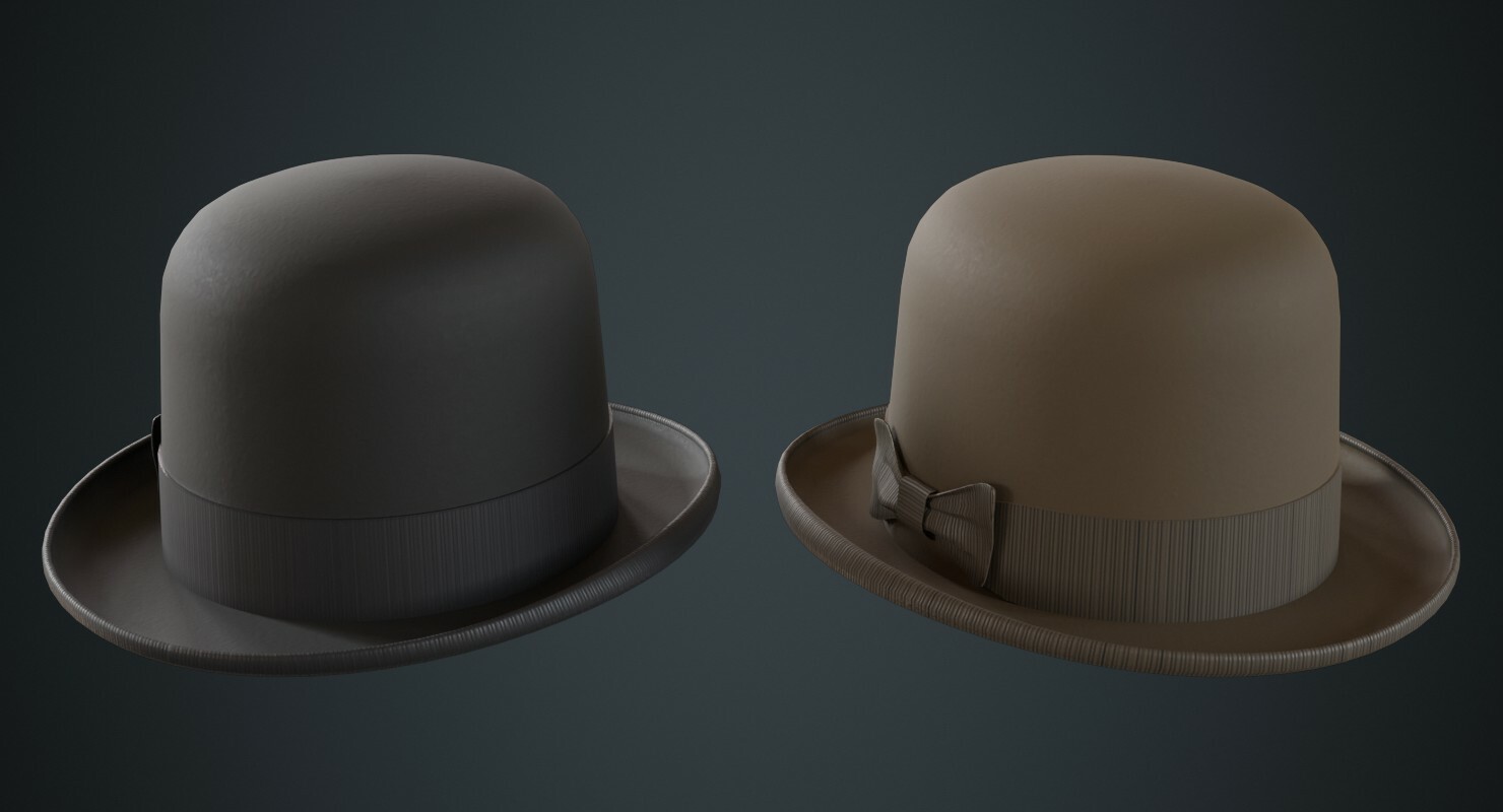 ArtStation - Bowler Hat 2A | Game Assets
