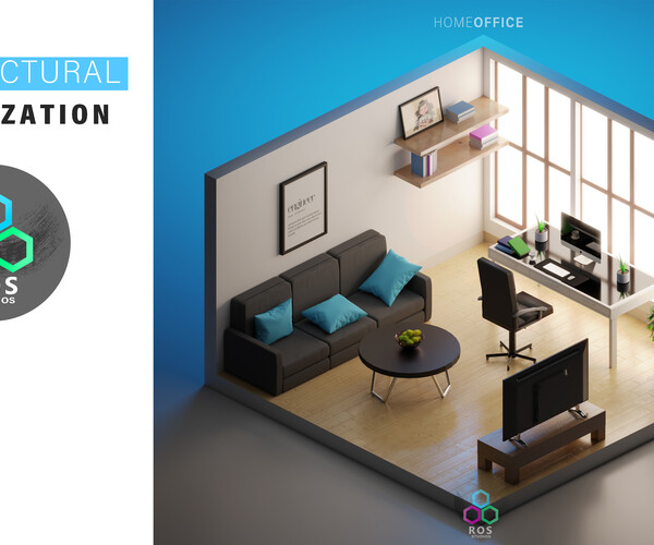 ArtStation - 3d Isometric Architectural visualization | Artworks