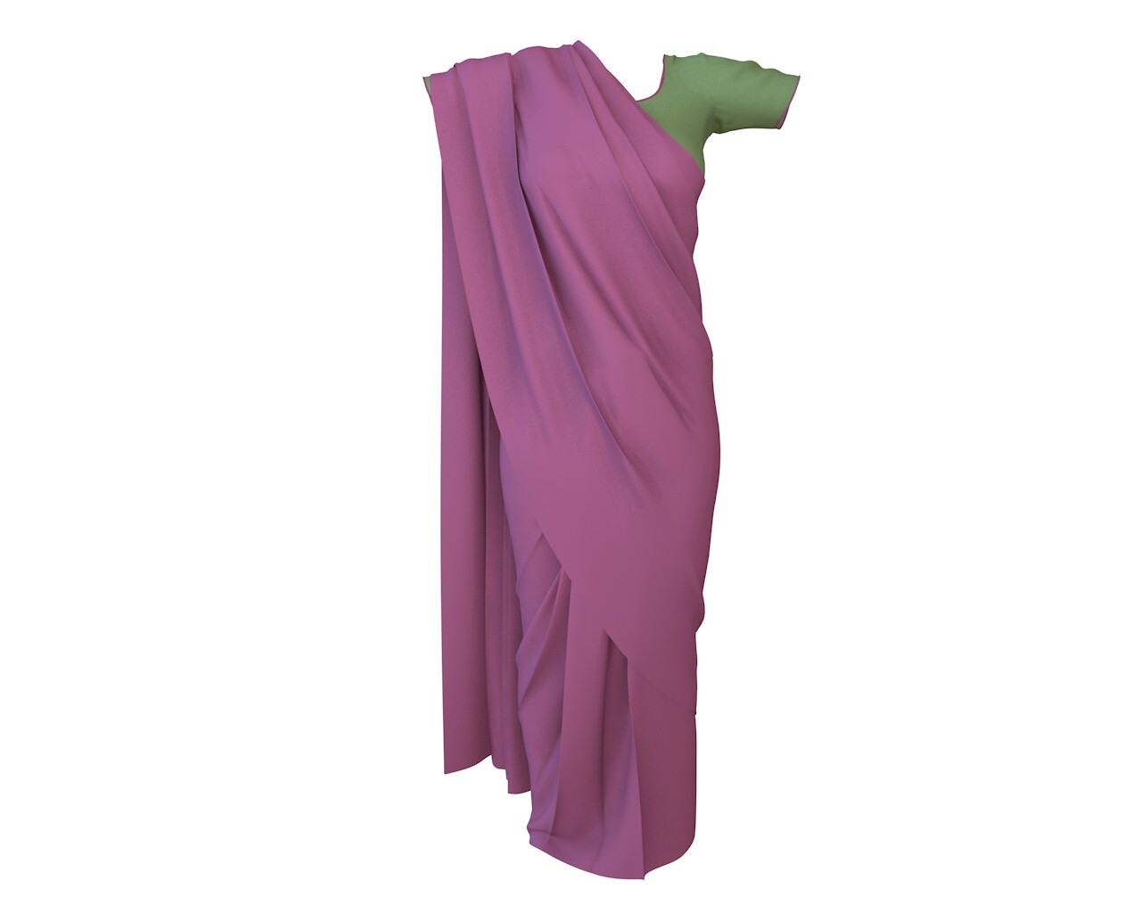 ArtStation - 3d Model of Traditional Indian Saree | Game Assets