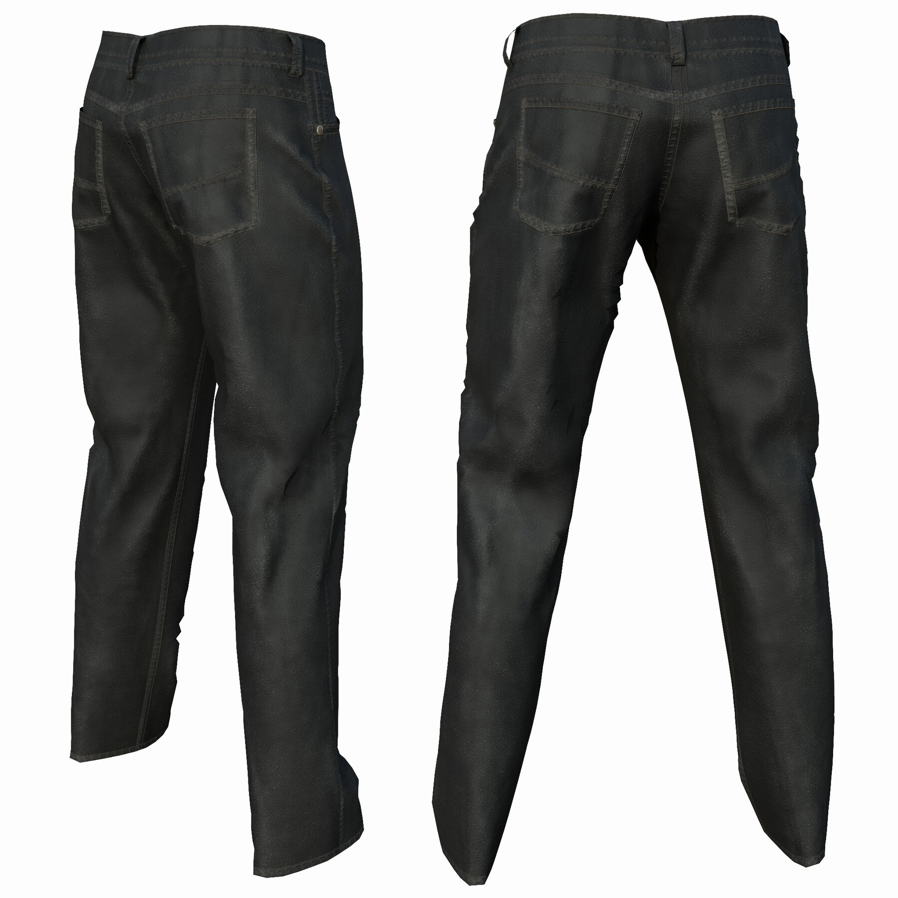 ArtStation - Male pants collection 201209 Low-poly 3D model | Game Assets