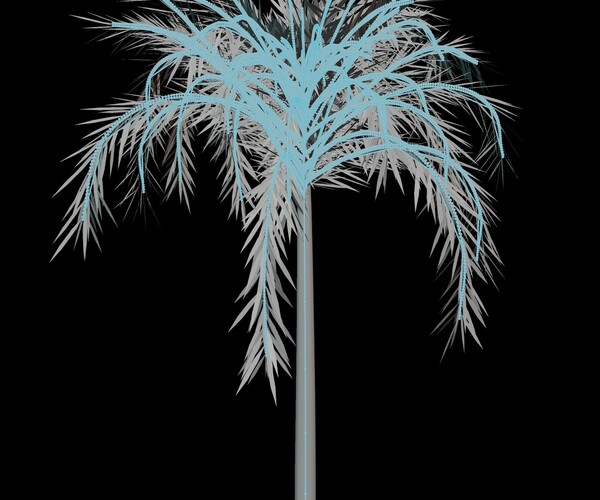ArtStation - Palm Tree Animated and Rigged Low-poly 3D model | Resources