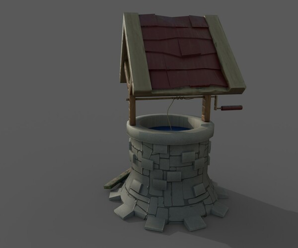 ArtStation - Free Low Poly Stylized Well | Resources