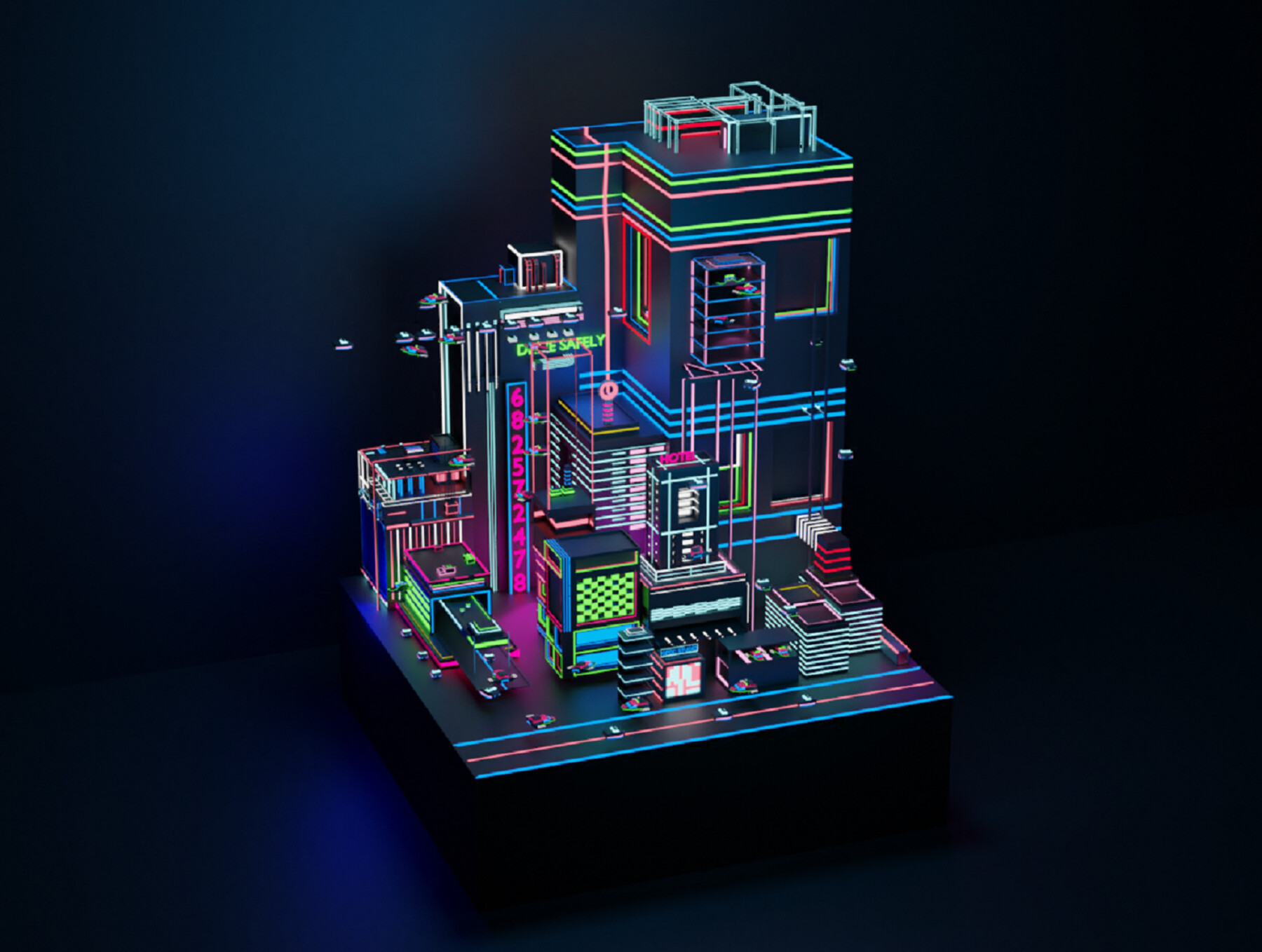 ArtStation - Neon City | Resources