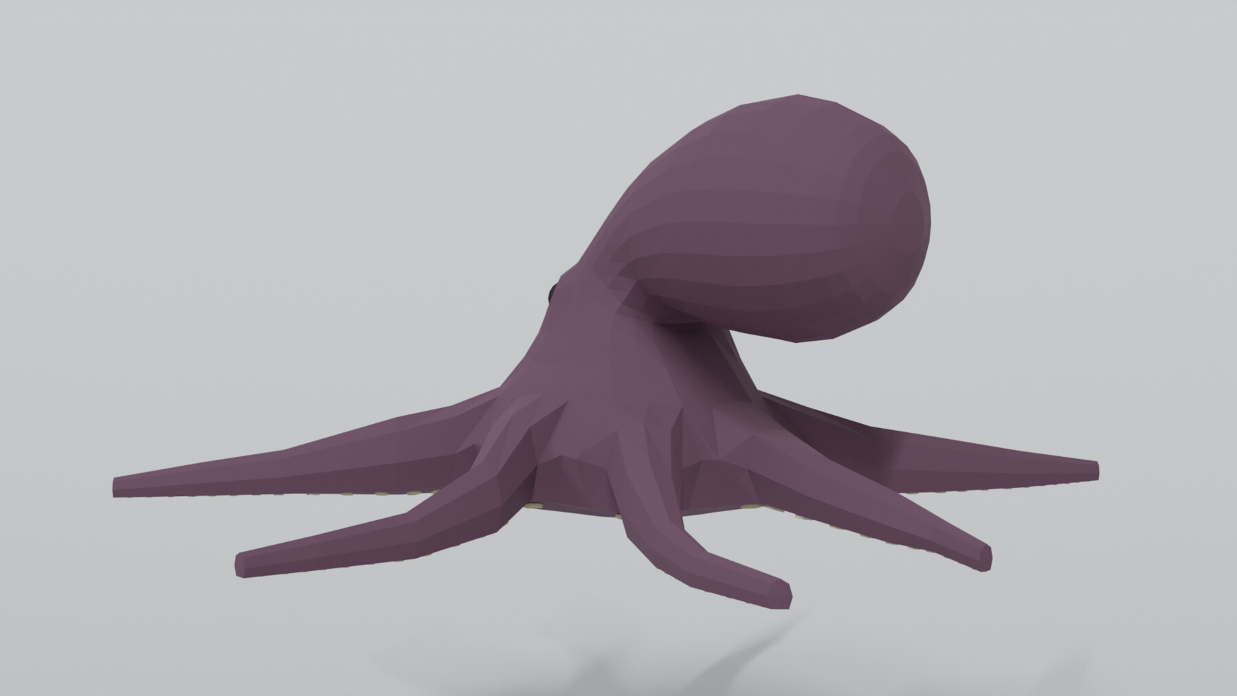 ArtStation - Low Poly Cartoon Octopus | Game Assets