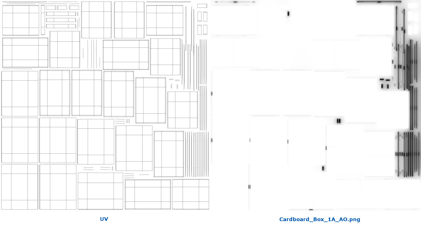 ArtStation - Cardboard Box 1A | Game Assets