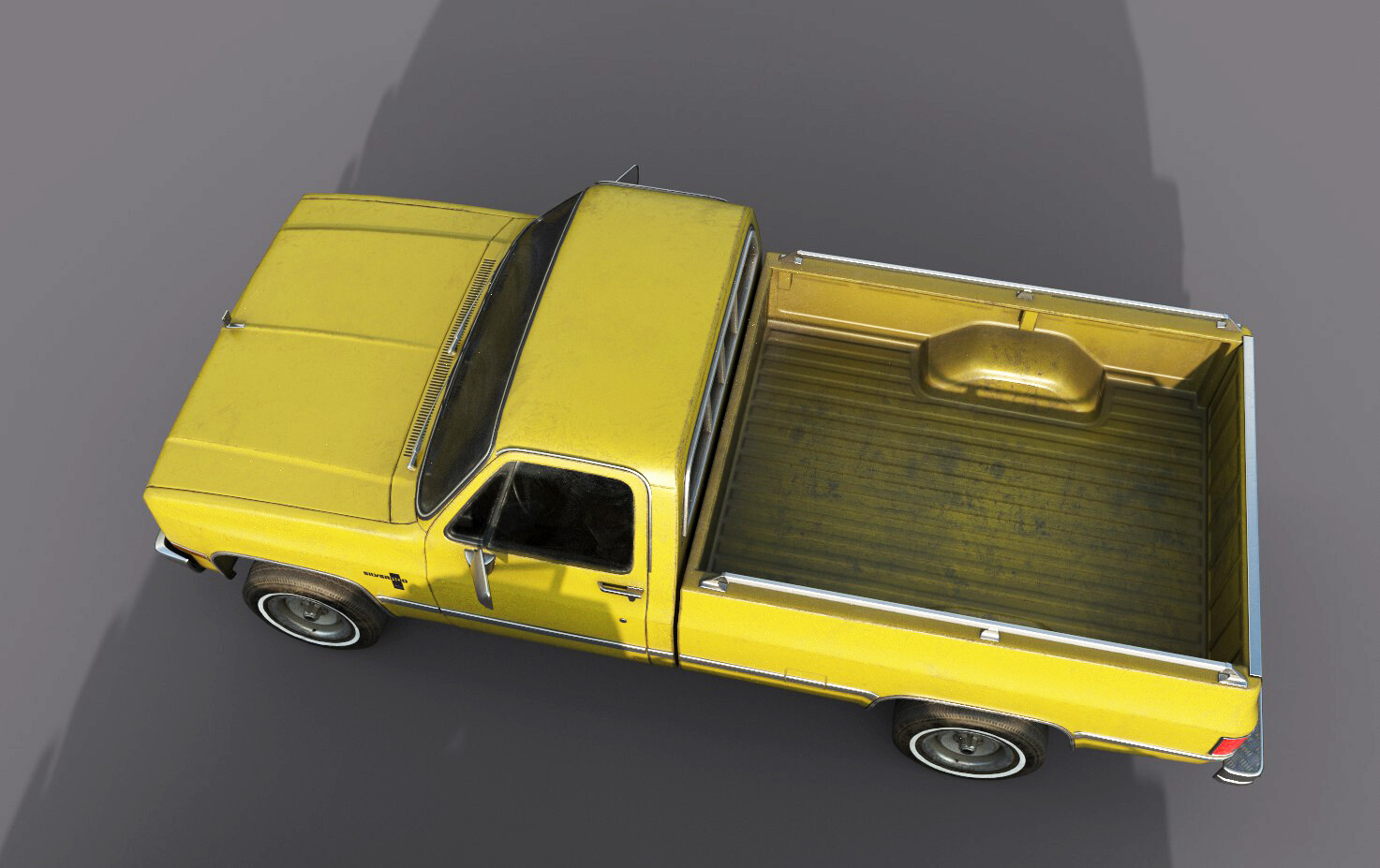 ArtStation - Chevrolet C10 1982 Yellow Game Ready | Game Assets