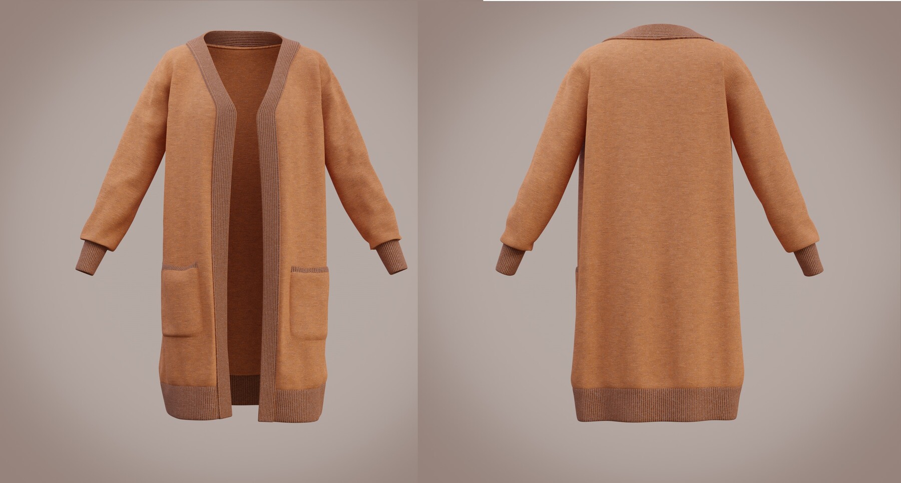 ArtStation - 3D Knit Cardigan Sweater | Resources