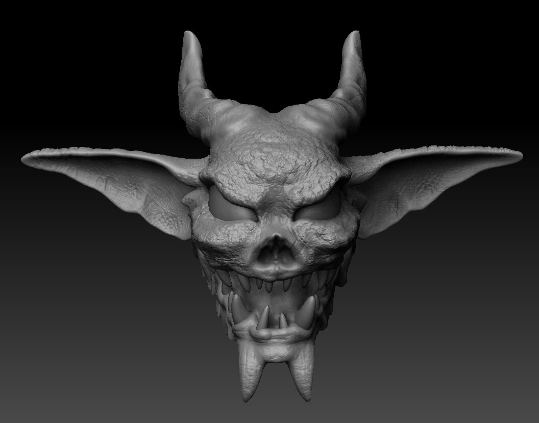 ArtStation - Evil Head - low poly | Resources