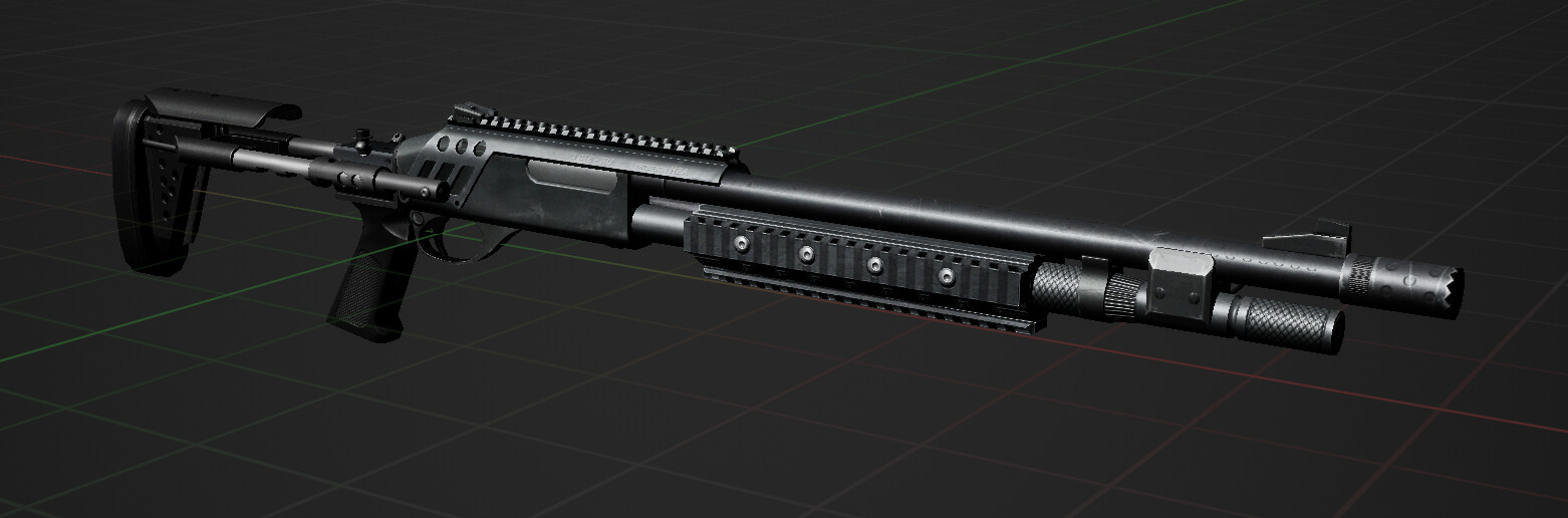 ArtStation - Customizable Weapons (UE4) | Game Assets