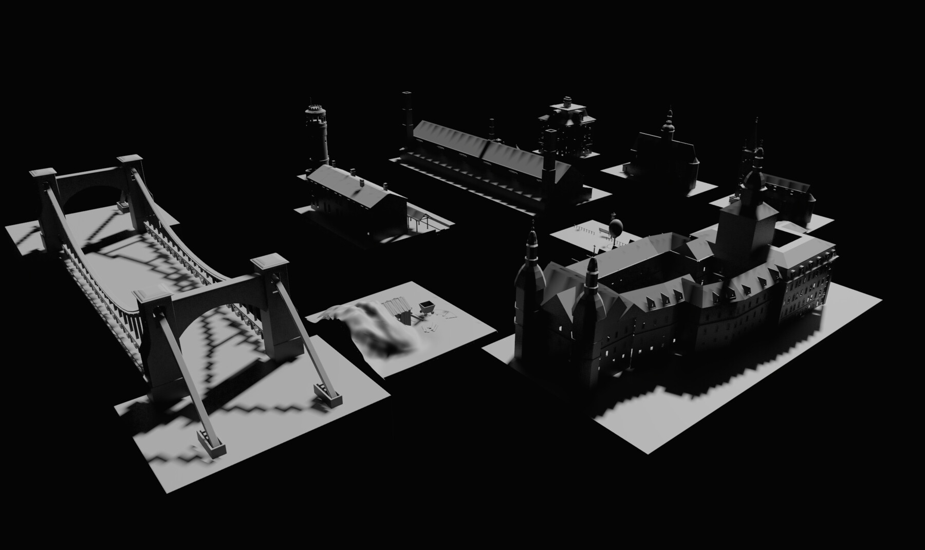 ArtStation - Low Poly Building Pack | Game Assets