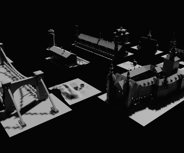 ArtStation - Low Poly Building Pack | Game Assets