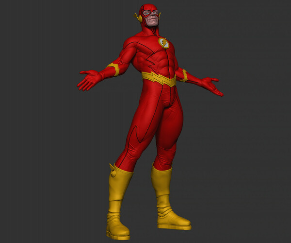 ArtStation - The Flash - 3D print 35 CM / 13,78 INCH | Resources