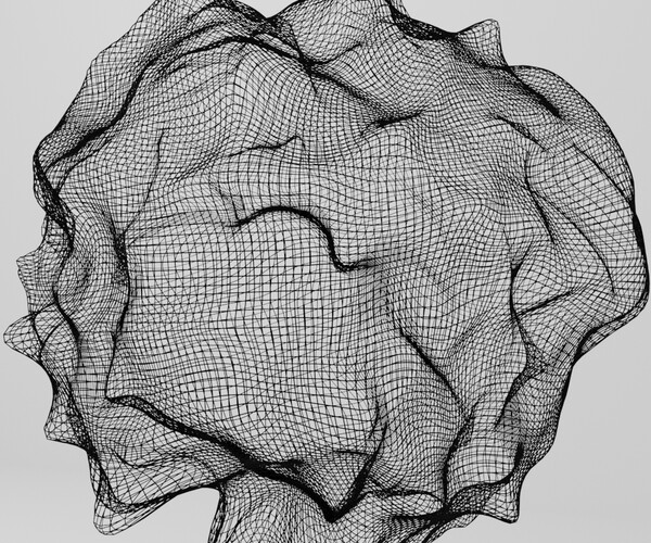 ArtStation - Abstract 3D wireframe model | Resources