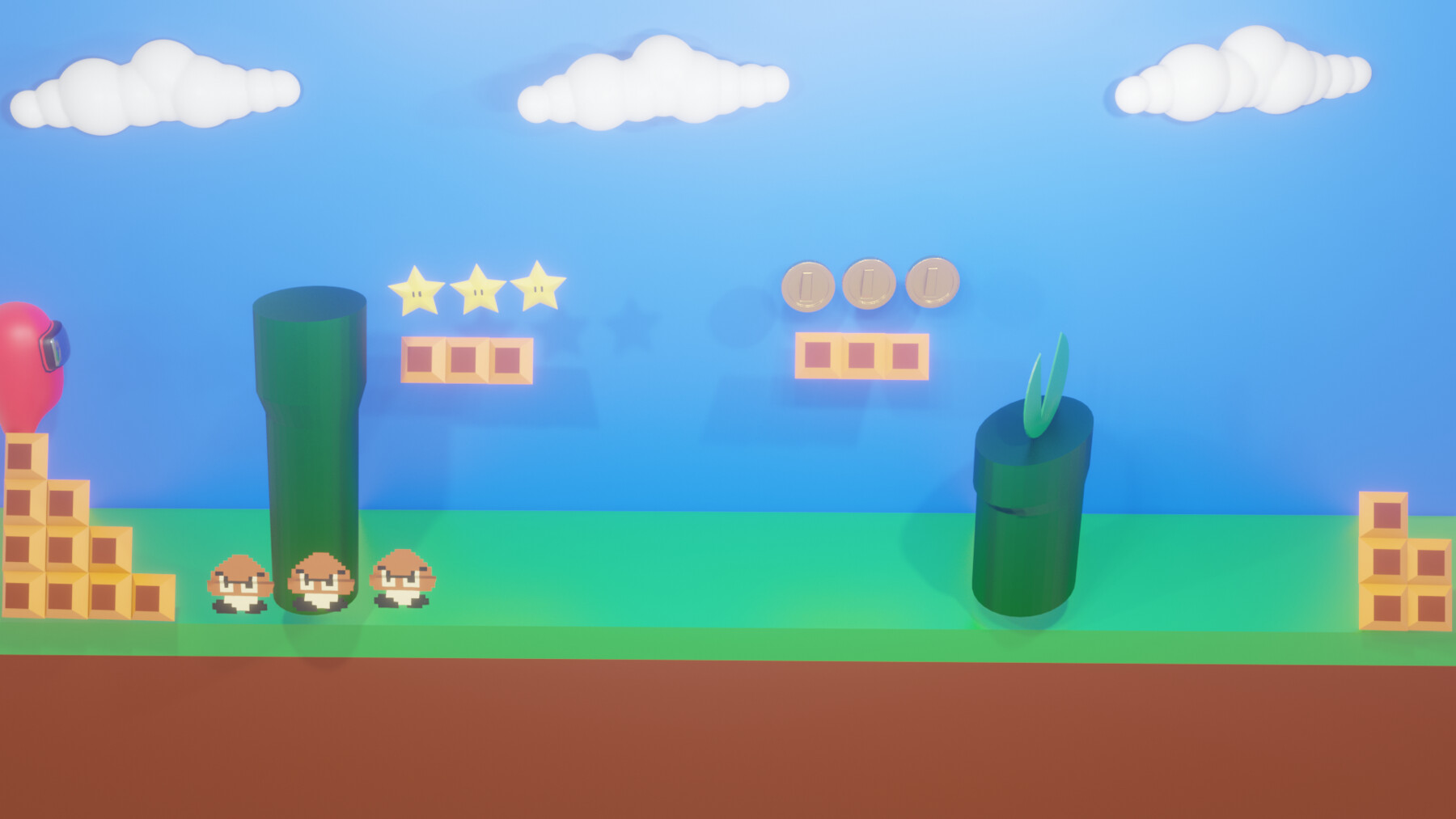 ArtStation - Mario Game Environment with AmongUs Character | Game Assets