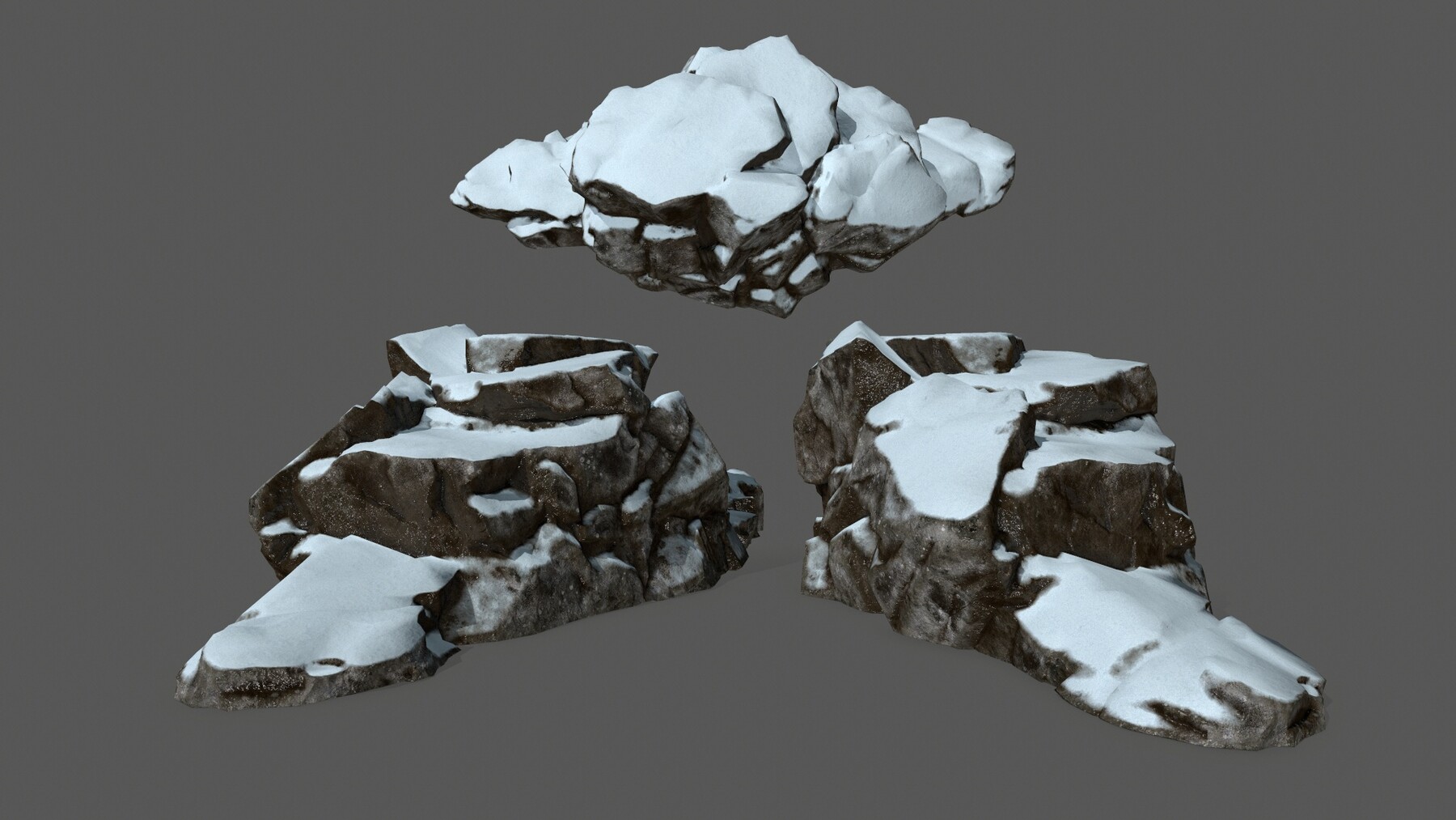 ArtStation - snow rocks | Game Assets