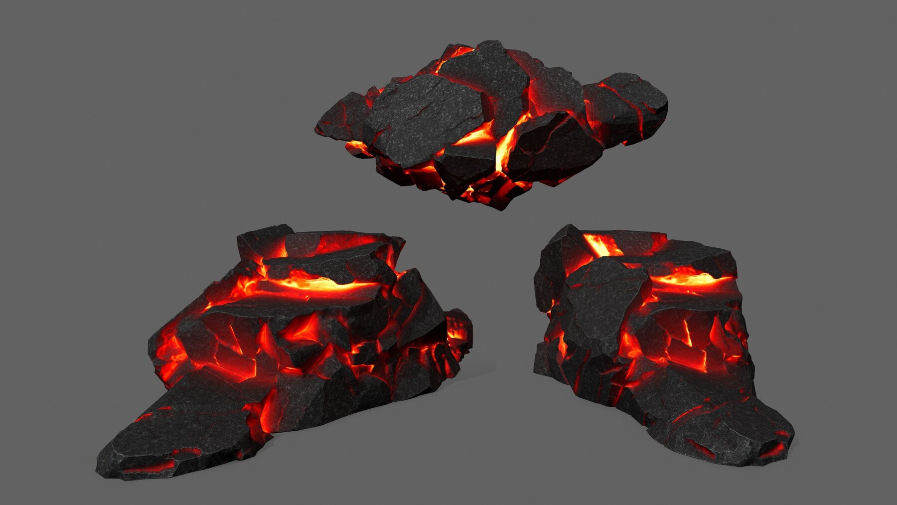 ArtStation - lava rocks | Game Assets