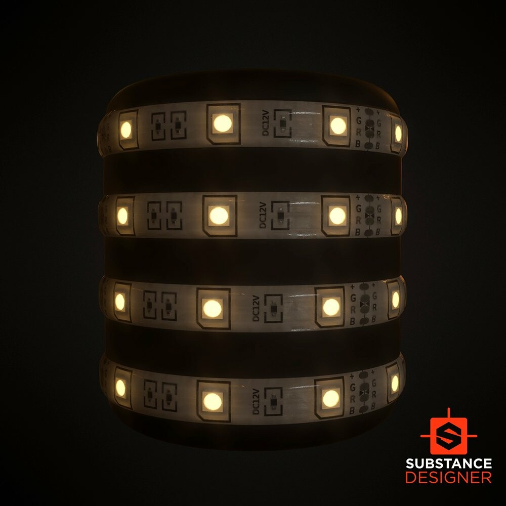 ArtStation - LED TYPE - SUBSTANCE DESIGNER | Game Assets