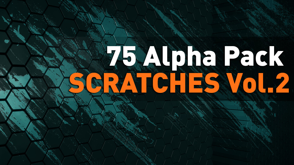 ArtStation - 75 Alpha Pack - Scratches vol.2 | Game Assets