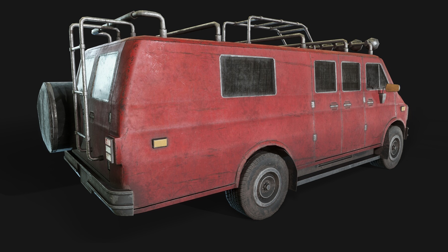 ArtStation - Chevrolet Van (LowPoly) | Game Assets