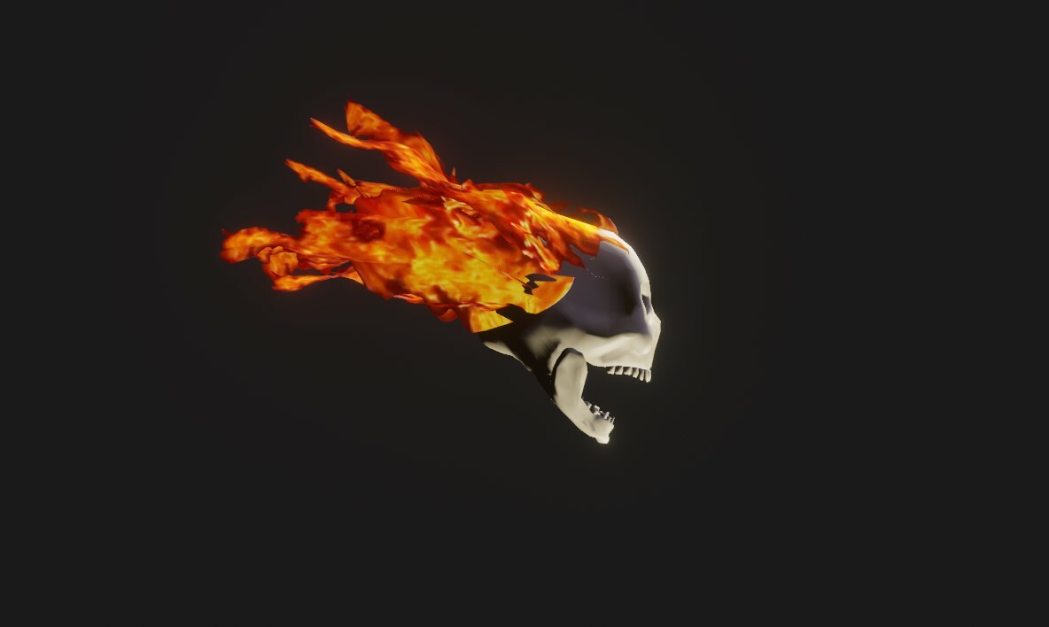 ArtStation - Fire Skull Head - Caveira de Fogo Low-poly 3D model | Game ...