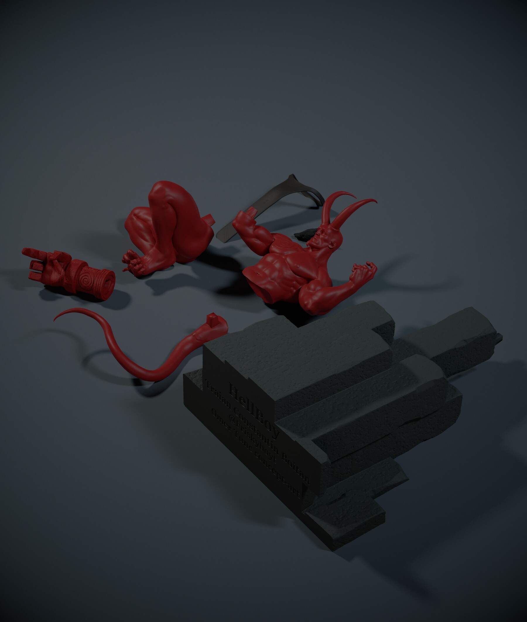 ArtStation - HellBoy figurine stl. files | Resources