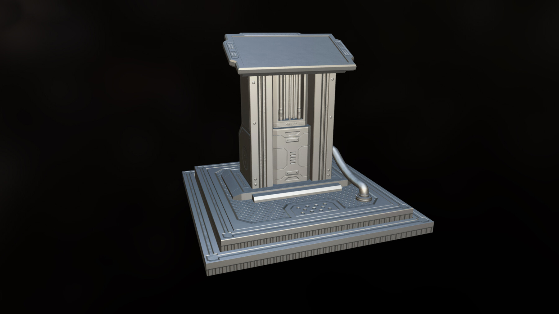 ArtStation - Computer Console Low-poly 3D model | Game Assets