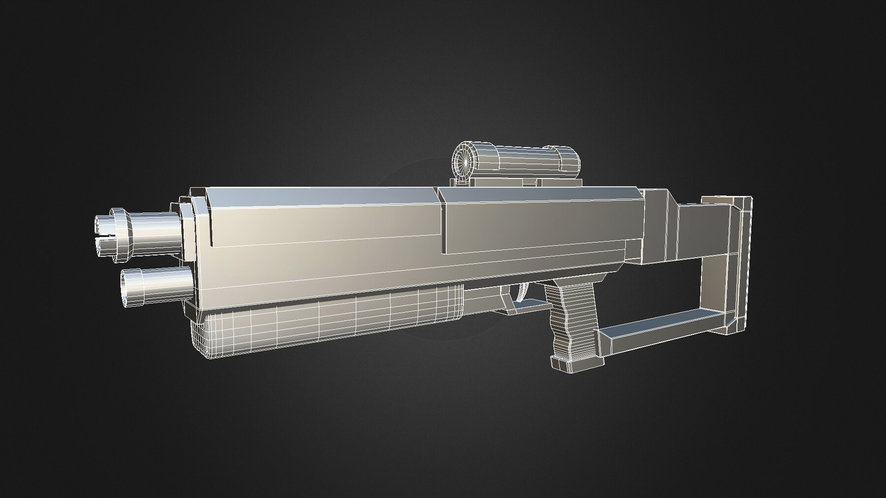ArtStation - Sci Fi Rifle Low-poly 3D model | Game Assets