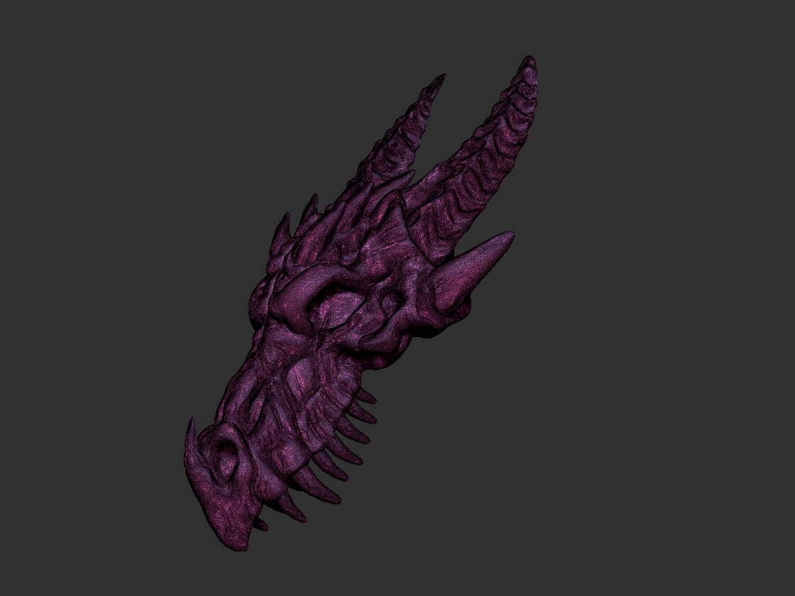 ArtStation - Dragon skull 3D print model | Resources