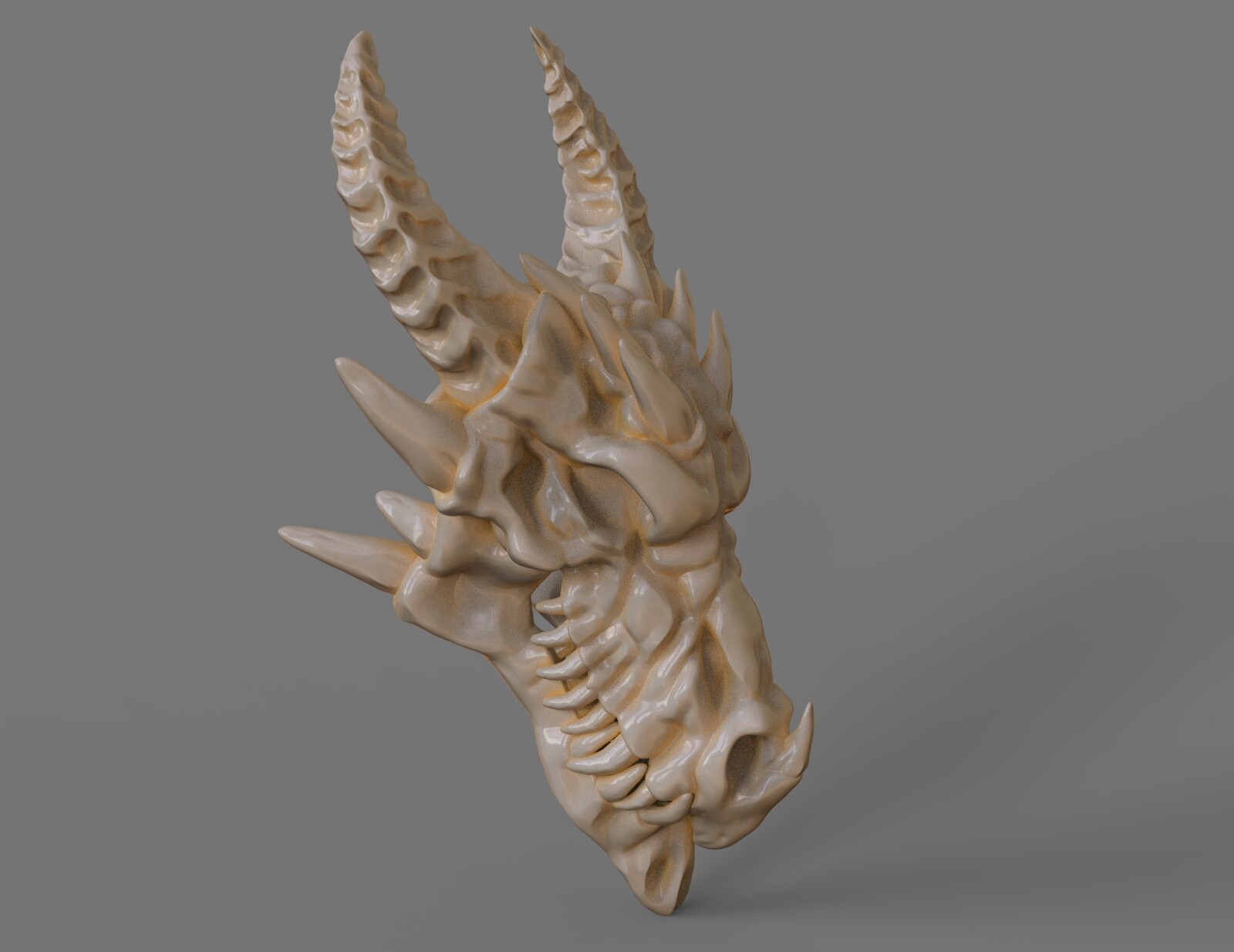 ArtStation - Dragon skull 3D print model | Resources