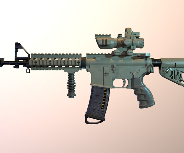 ArtStation - M4 Rifle - REALTIME | Resources