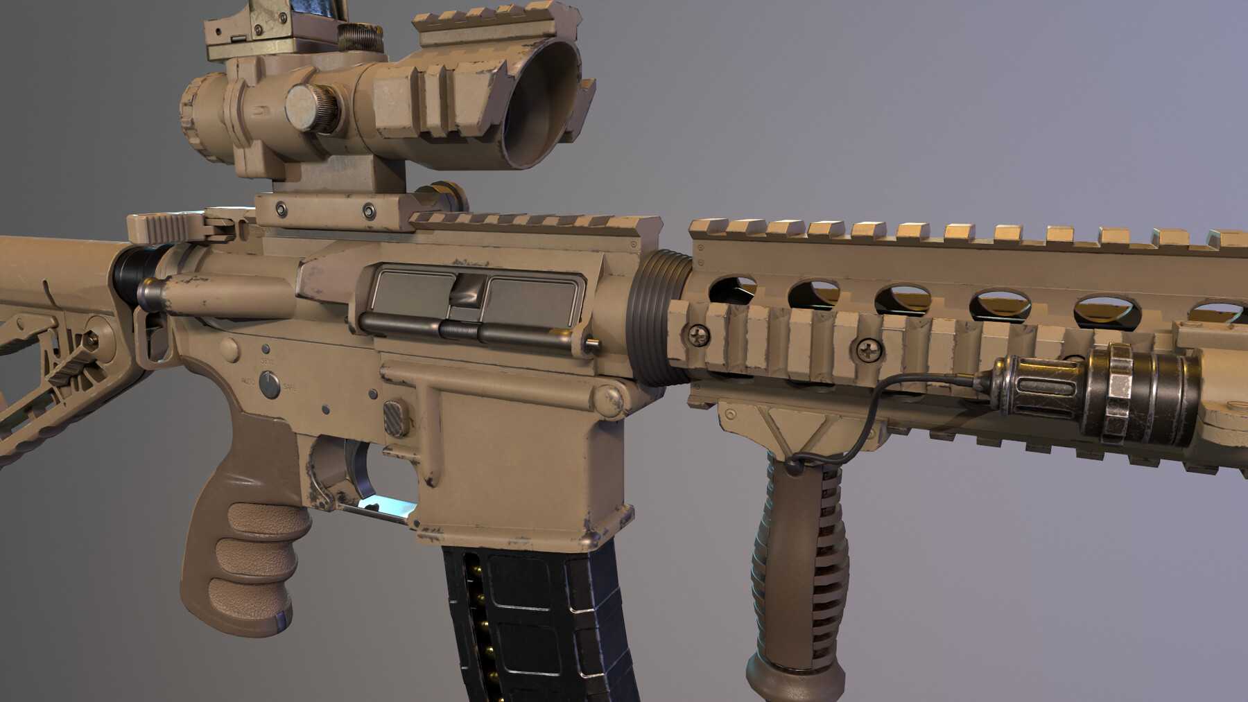 ArtStation - M4 Rifle - REALTIME | Resources