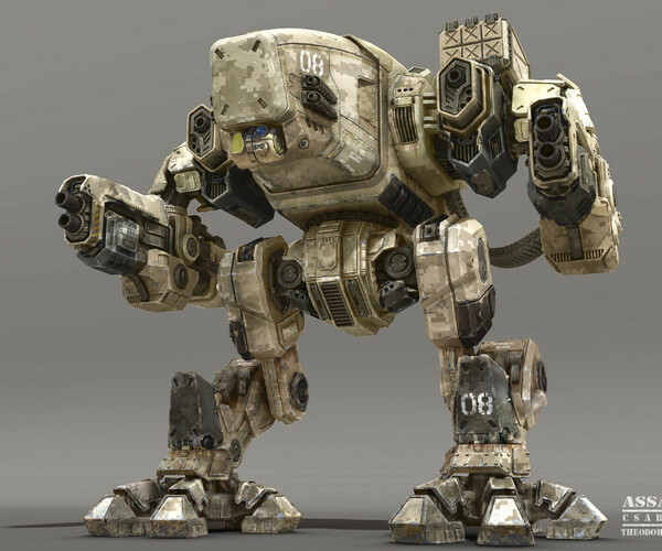 ArtStation - Assault Mech / 3D Printing / STL files | Resources