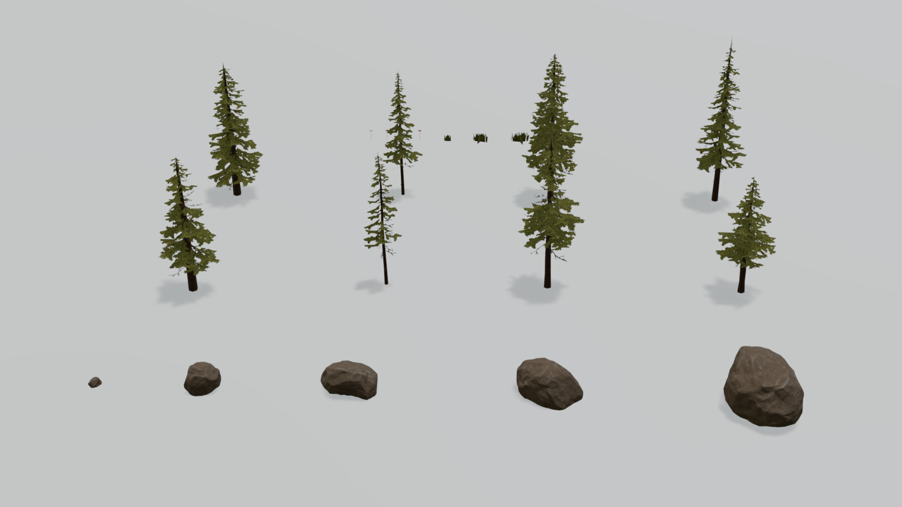 ArtStation - Seasonal Foliage and Rock Pack | Game Assets