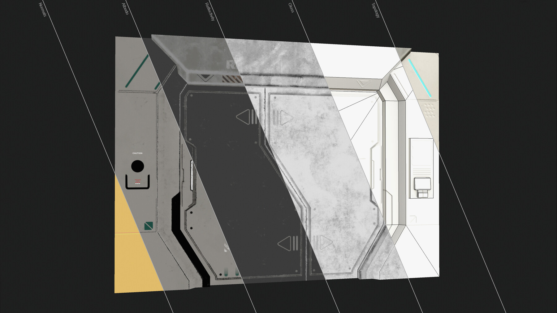 ArtStation - Sci-Fi Door Version 2 - Low Poly | Game Assets