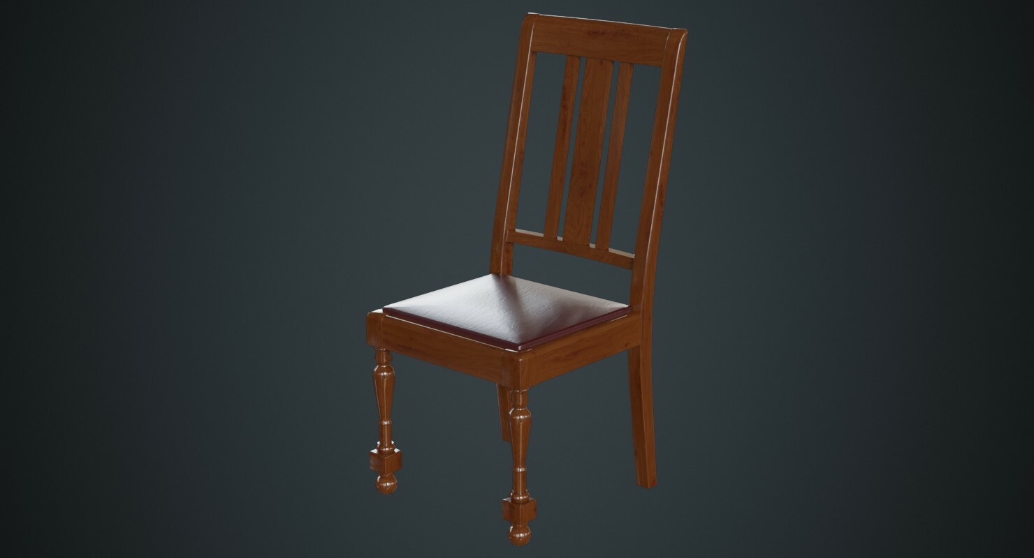 ArtStation - Kitchen Chair 1A | Game Assets