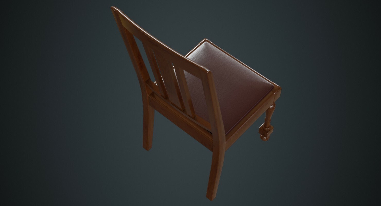 ArtStation - Kitchen Chair 1A | Game Assets