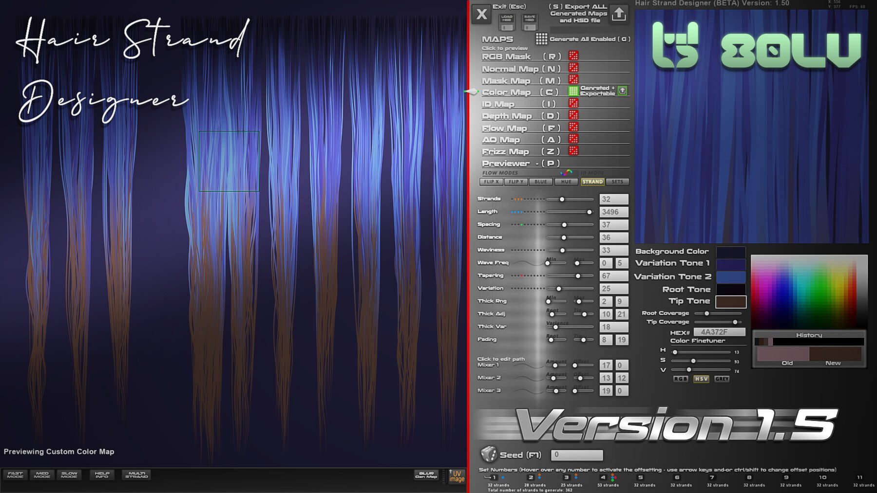 Polytricity - Hair Strand Designer V1.7.1 - FULL Perpetual License ...