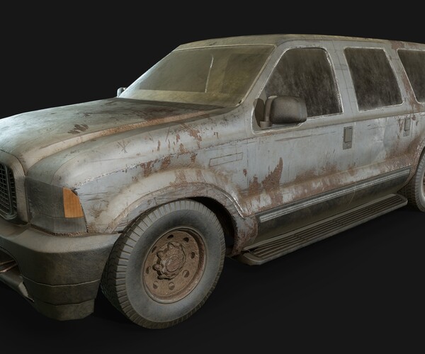 ArtStation - Ford Excursion 1999 (LowPoly) | Game Assets