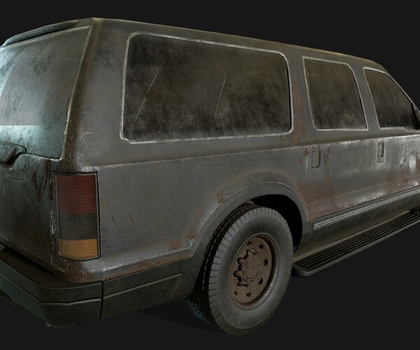 ArtStation - Ford Excursion 1999 (LowPoly) | Game Assets