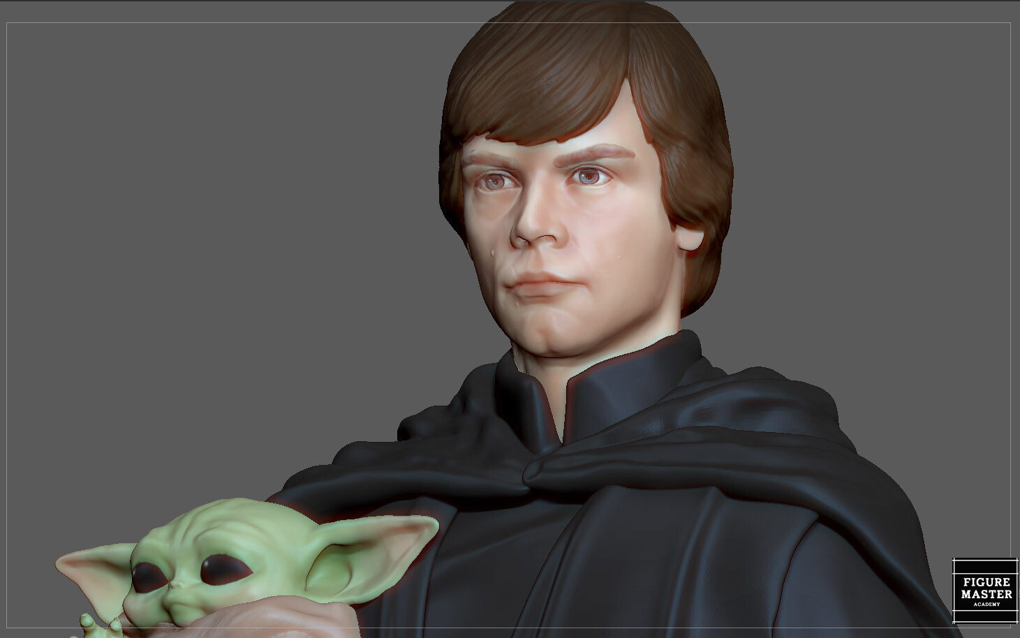 ArtStation - LUKE SKYWALKER STARWARS MANDALORIAN DISNEY STATUE 3D print ...