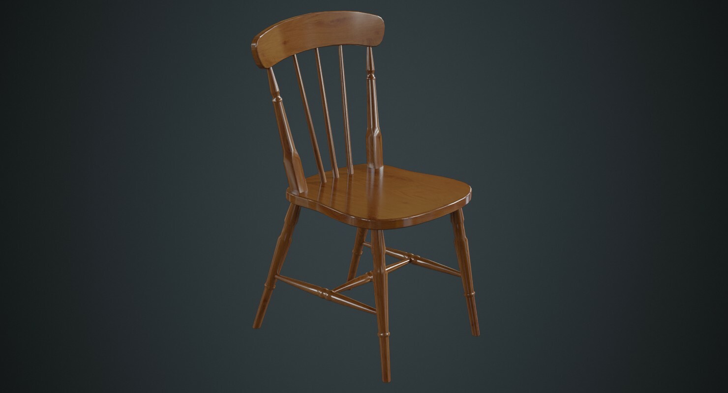 ArtStation - Kitchen Chair 2A | Game Assets