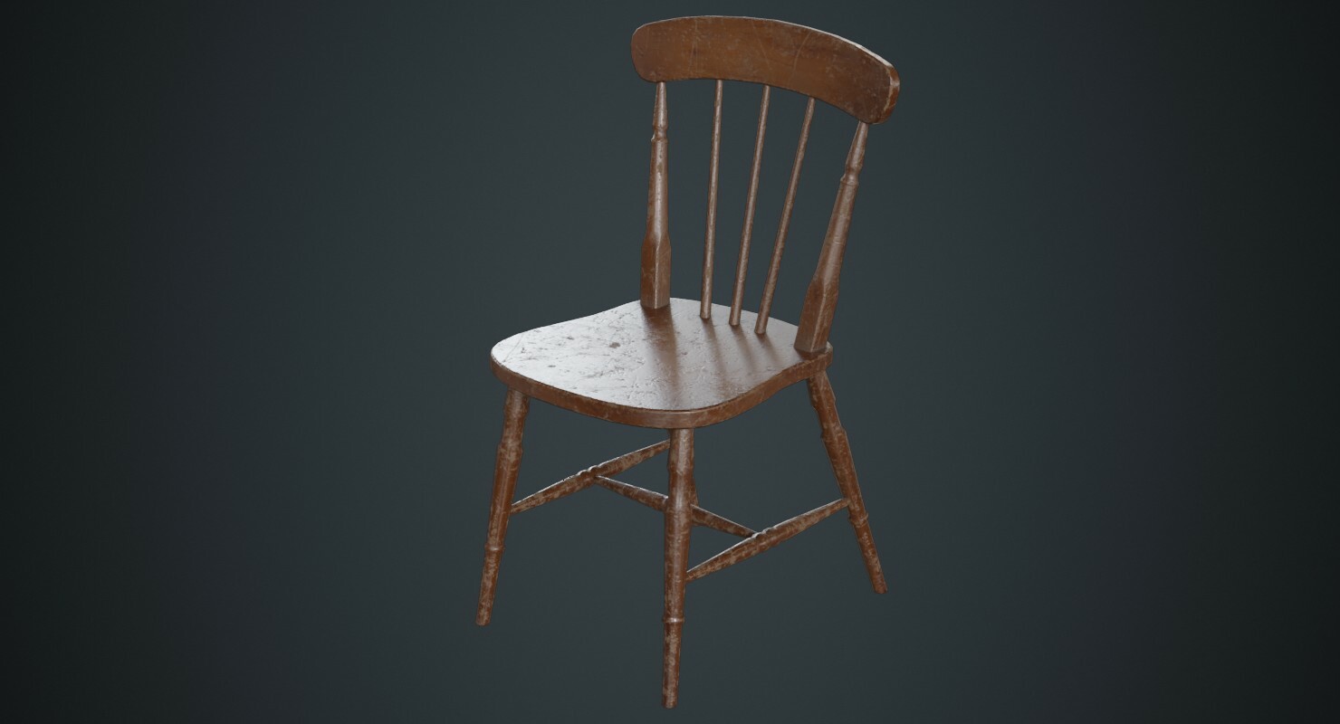 ArtStation - Kitchen Chair 2B | Game Assets
